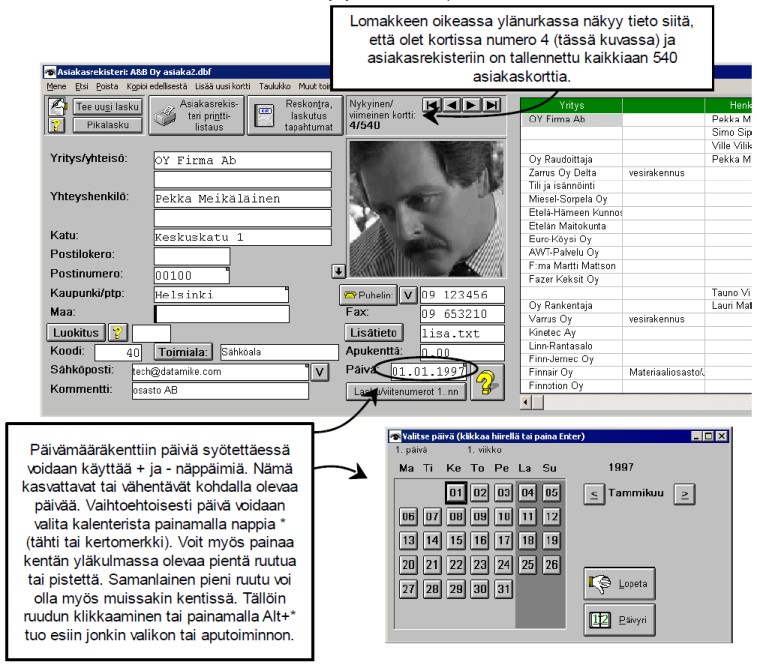 Alkuasetukset Datamikessä
