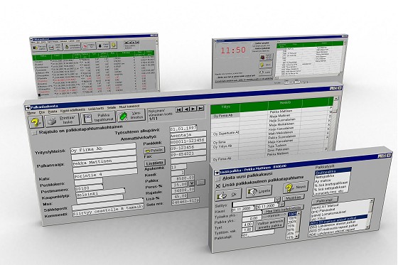 Palkanlaskenta ohjelma, Laskutus, Reskonta, kirjanpito